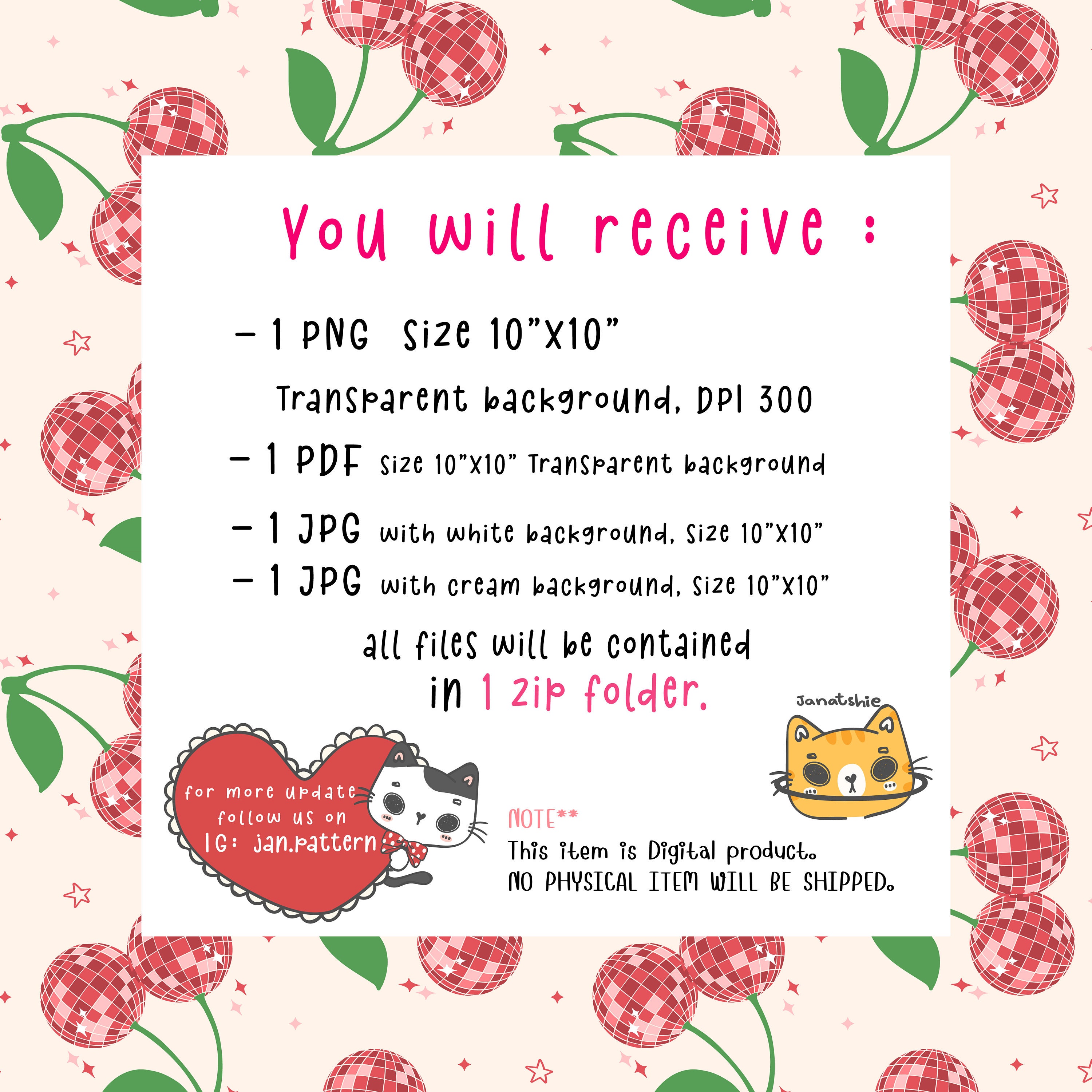 Disco Ball Cherry Seamless Pattern Retro Red Cherries Disco Ball Groovy ...