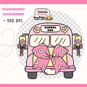 Coquette School PNG Girly School Supplies Clipart Set Pink Coquette ...