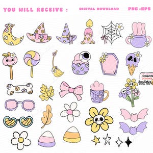 Groovy Pastel Halloween Clipart Pastel Ghost Png Girly Coquette Ghost ...