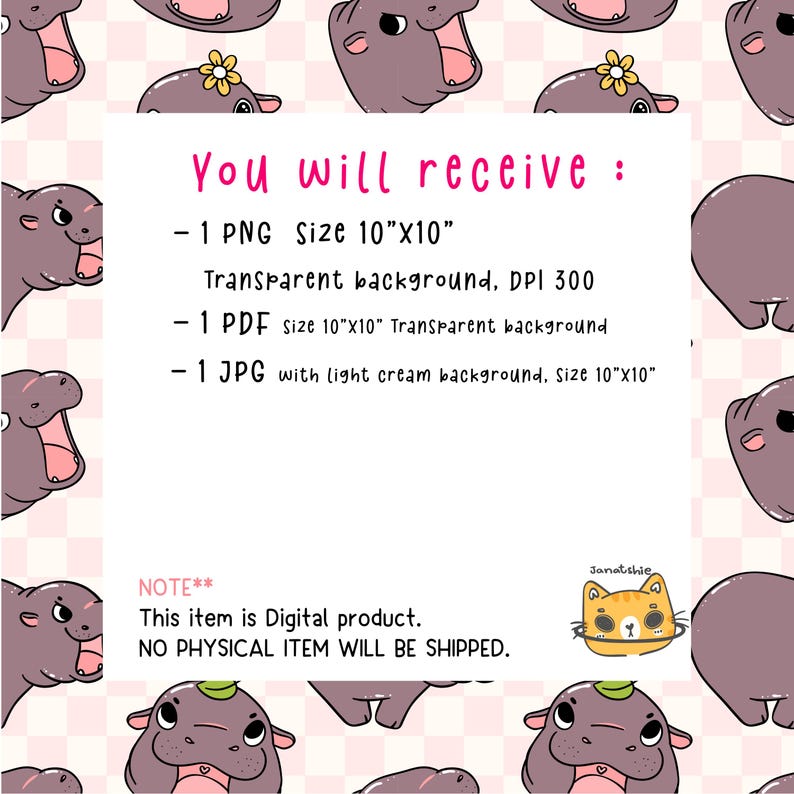 Baby Pygmy Hippo Seamless Pattern Baby Pygmy Hippo Repeat Background ...