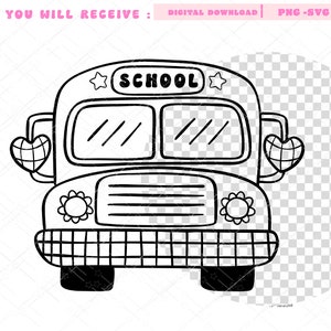 Groovy School Png Outline Retro Teacher Png Back to School Png Disco ...