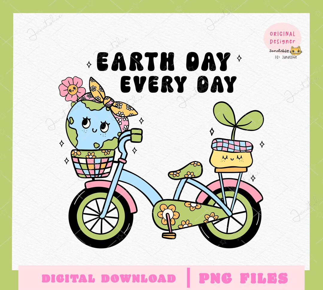 Retro Earth Day Clipart Earth Day Png Groovy Eco Planet Lover Positive ...