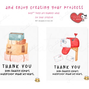 Postal Mailbox Clipart Watercolor Png Set, Post Office PNG Vintage Mail ...