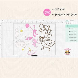 Cottagecore Goose Clipart Cute Spring Silly Goose SVG, Coquette Silly ...