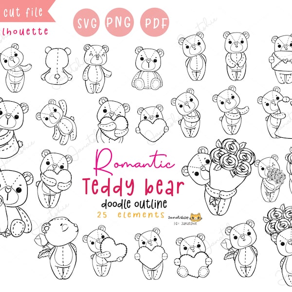 Valentine Teddy Bear - Etsy