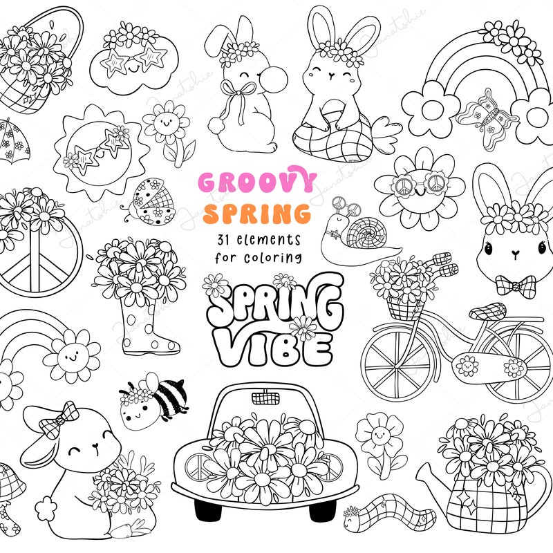 Daisy Digital Stamp - Etsy