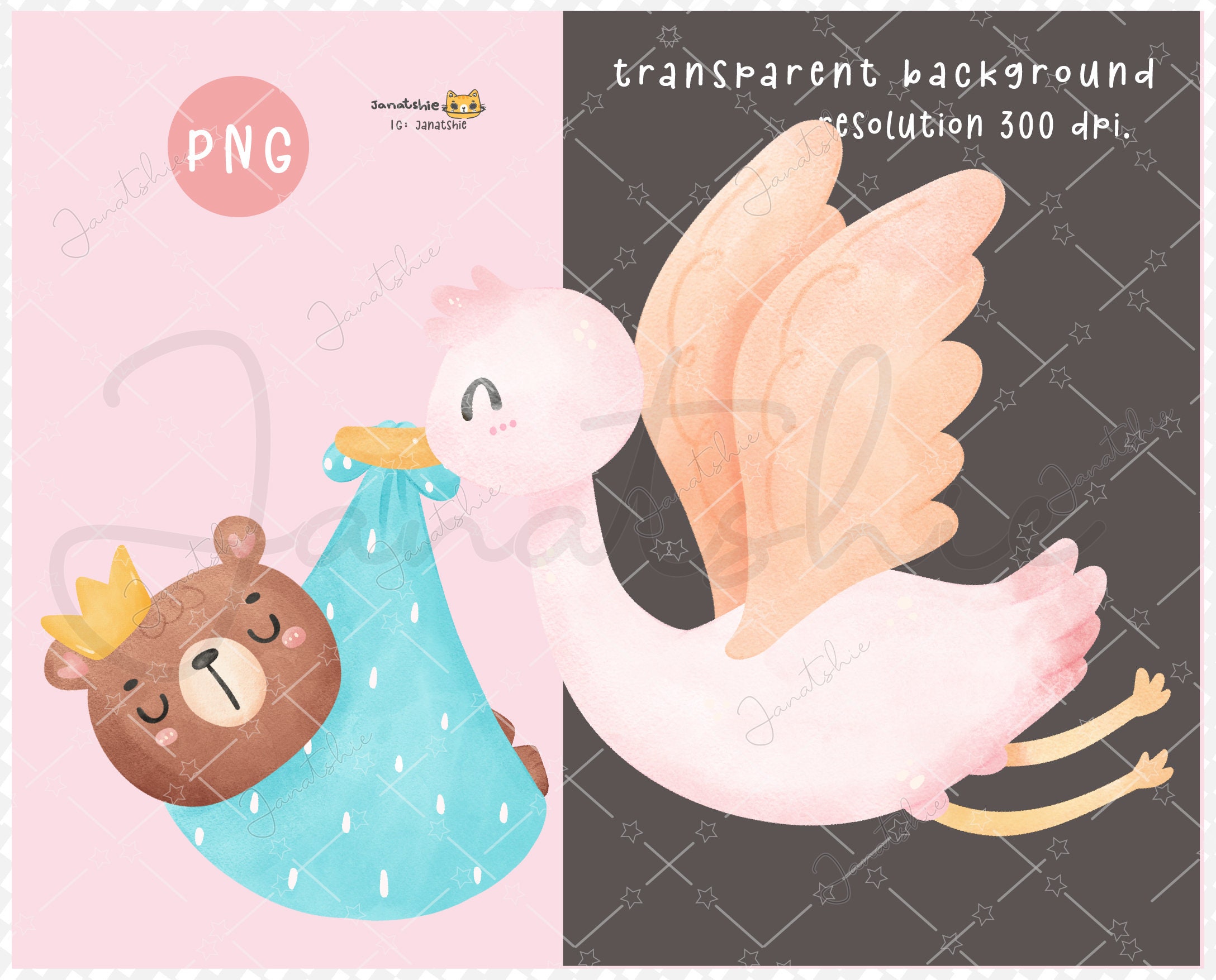 Baby Shower Bear Boy PNG Clip Art Set Kawaii Nursery Teddy Bear ...