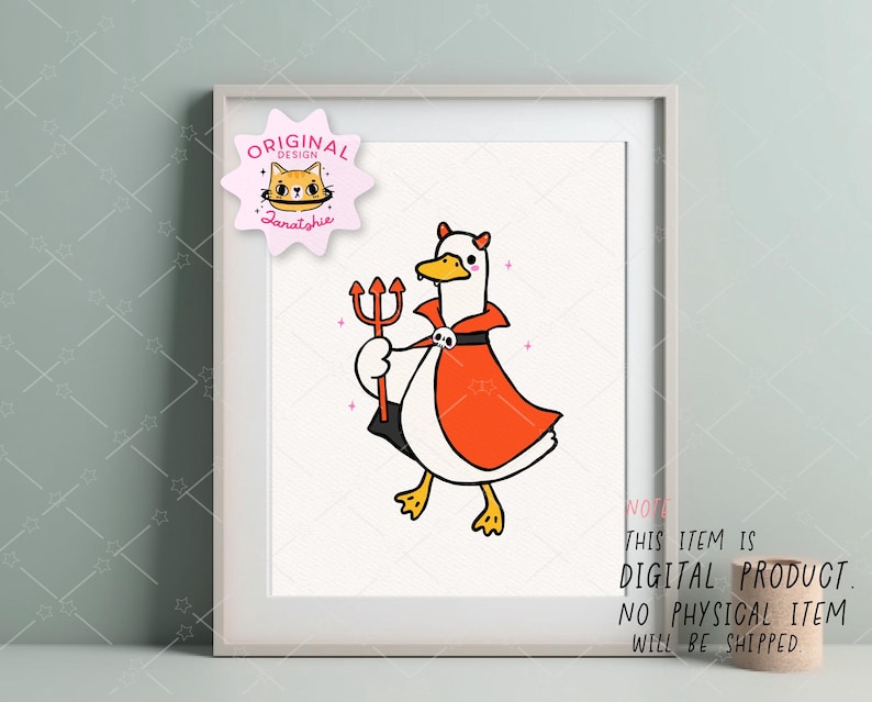 Halloween Goose Clipart Set: Spooky Silly Goose Cartoon Hand Drawn (SVG ...