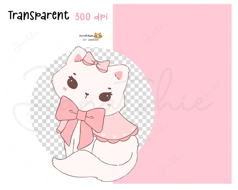 Coquette Cat Png, Cat With Pink Bow Png, Preppy Kitten, Coquette Kitten ...
