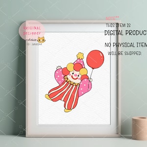 Clowncore PNG Clipart, Circus Kidcore, Digital Sticker Design (21 ...