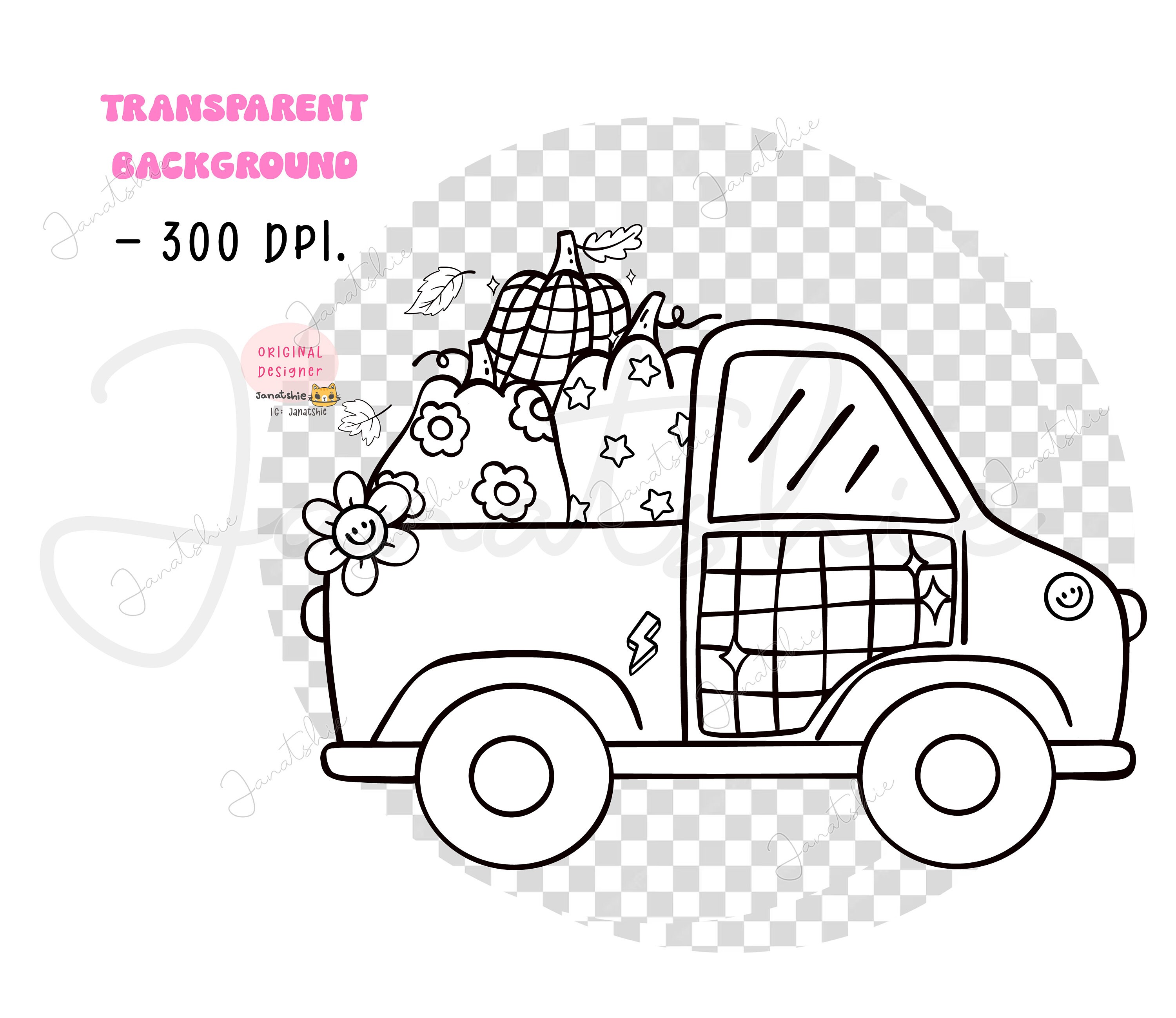 Retro Autumn Digital Stamp Outline Svg Groovy Fall Coloring Images Svg ...