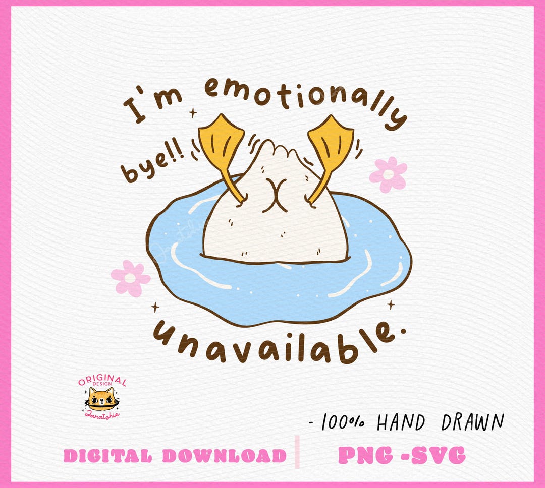 Emotionally Unavailable Duck Meme: Sarcastic Humor PNG SVG (digital ...