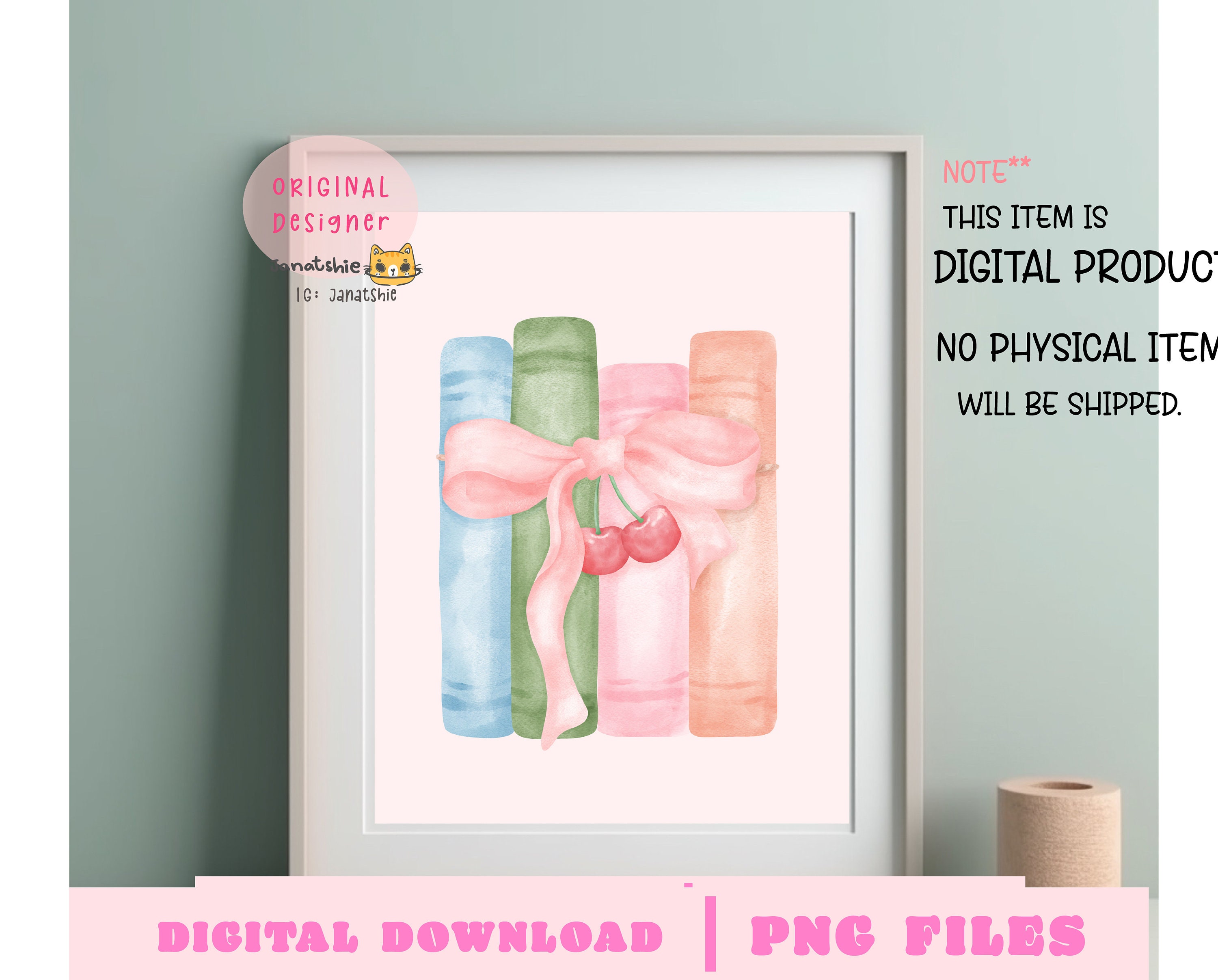 Pink Coquette Books Watercolor Clipart Set: Vintage Booklover PNG ...