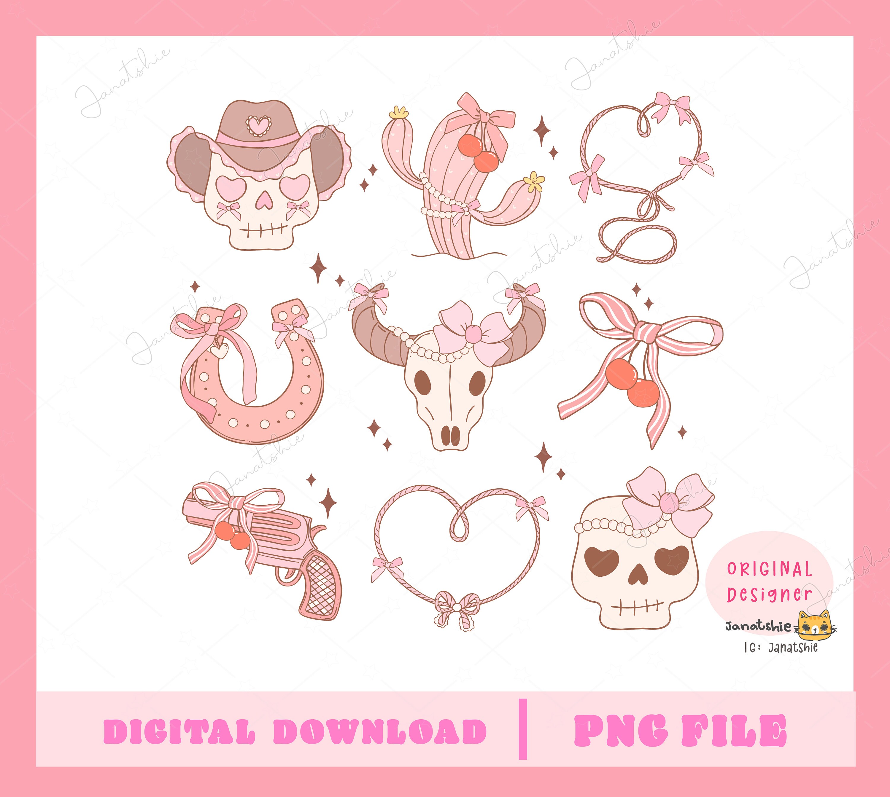 Coquette Cowgirl PNG Girly Cowboy Png, Coquette Bow Png, Pink Cowgirl ...