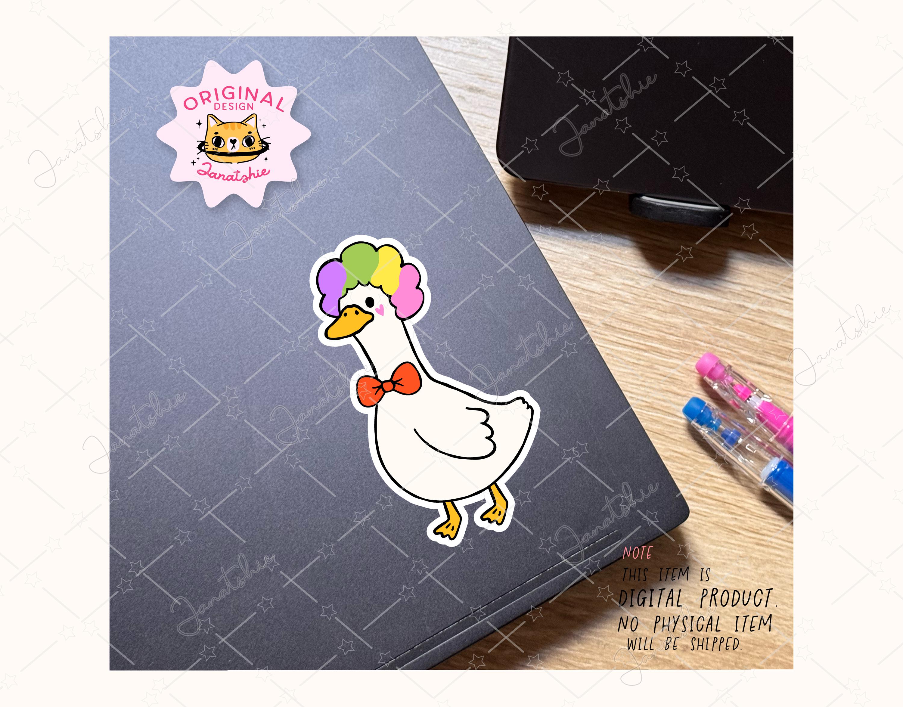 Halloween Goose Clipart Set: Spooky Silly Goose Cartoon Hand Drawn (SVG ...