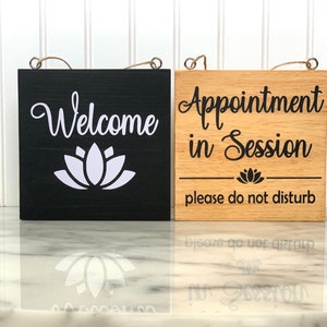 Appointment in Session Sign Double-sided Welcome Sign for Office Door ...
