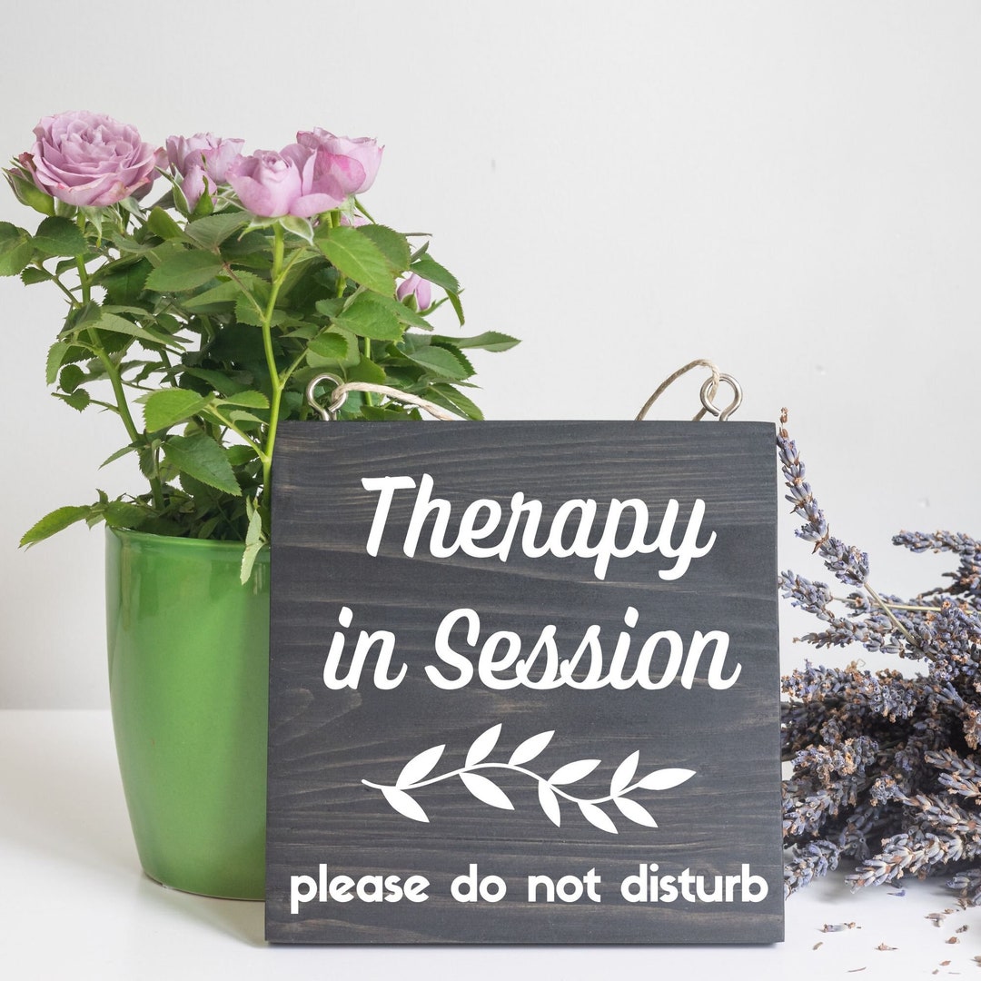 Reversible in Session Do Not Disturb Sign, Therapy in Session Sign for ...