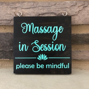 Personalized in Session Sign Custom Please Be Mindful Sign - Etsy