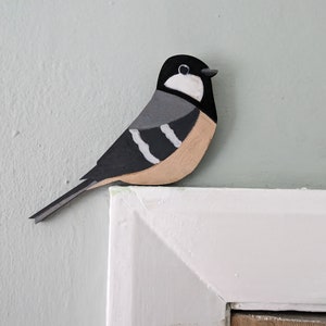 A Pair of Handmade Wooden Black-capped Chickadee Bird Door Toppers - Etsy