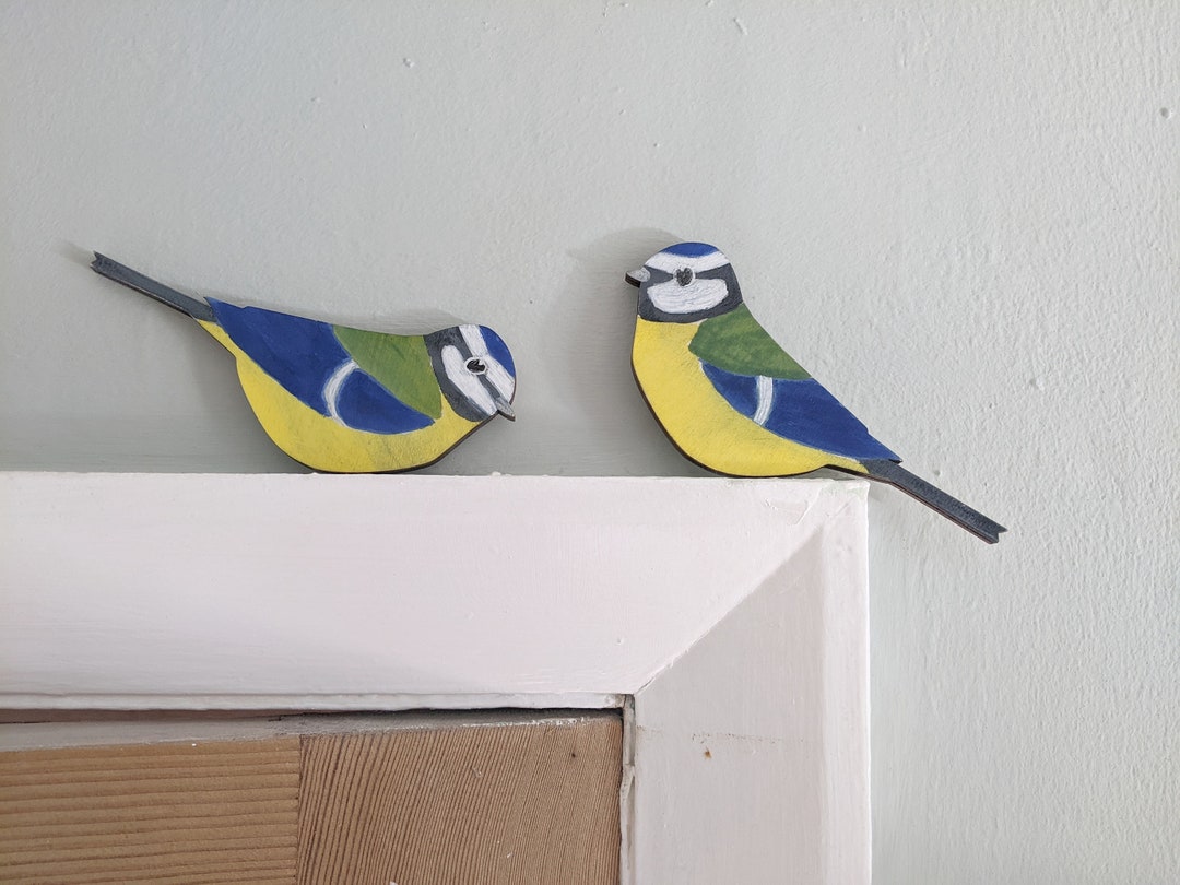 Handmade Wooden Blue Tit Door Toppers Gift for Bird Lovers - Etsy