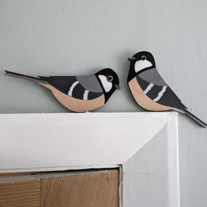 A Pair of Handmade Wooden Black-capped Chickadee Bird Door Toppers - Etsy