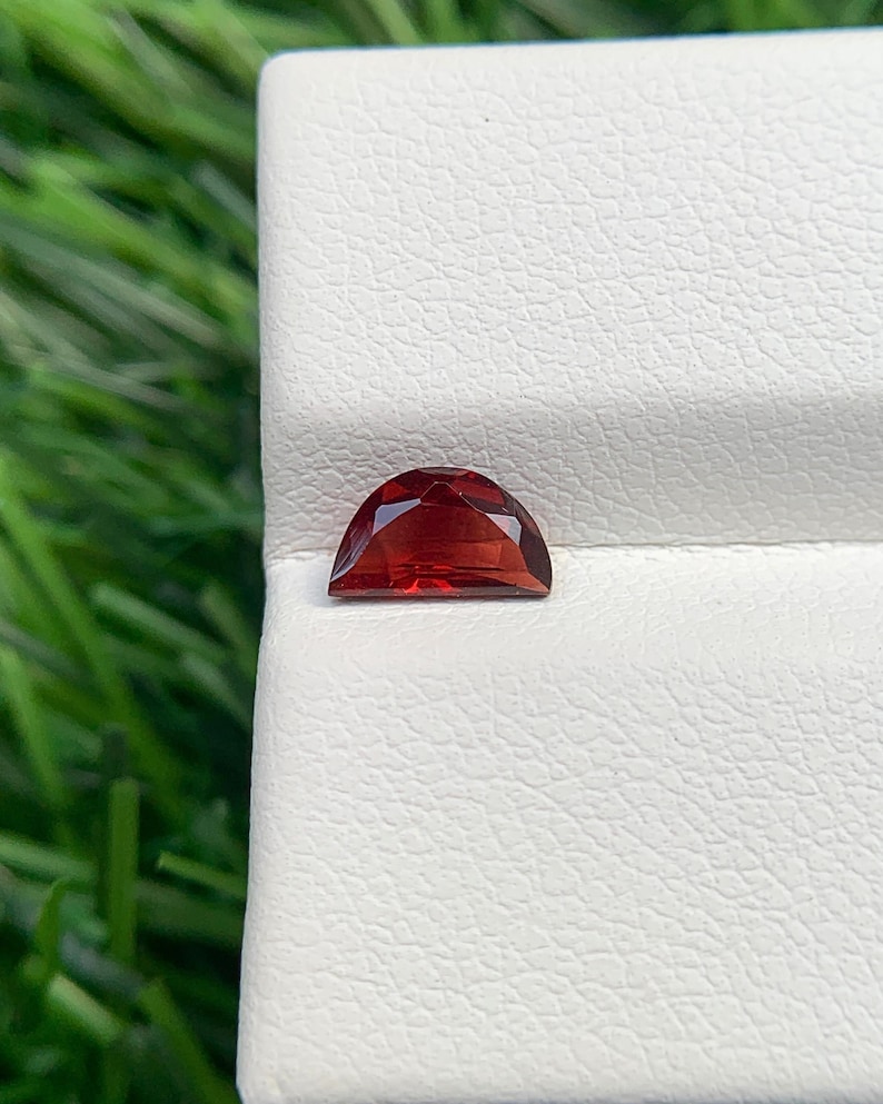 Granate de Mozambique natural (4 x 7 x 2,5 mm), granate rojo en forma ...