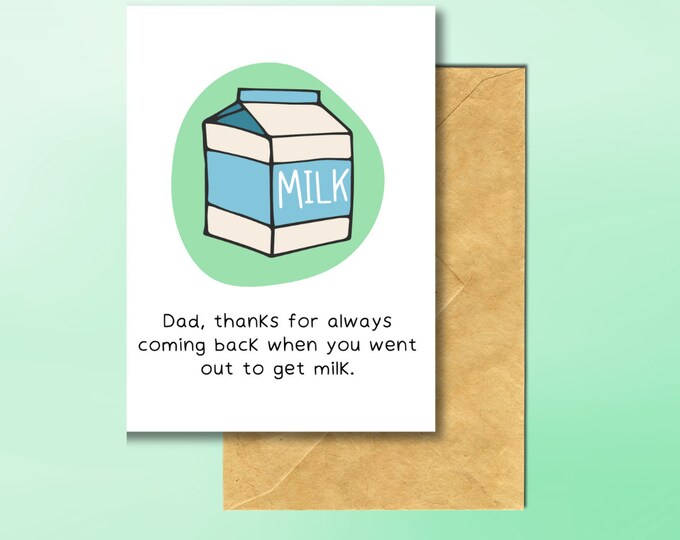 Father's Day Card Funny Dad Greeting Card Dad Card From Daughter or Son ...