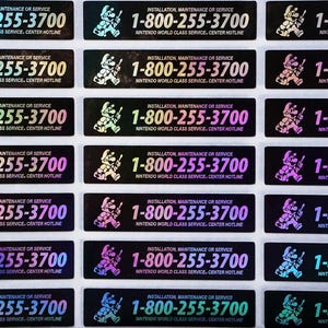 Gameboy DMG Holographic Service Sticker - Etsy