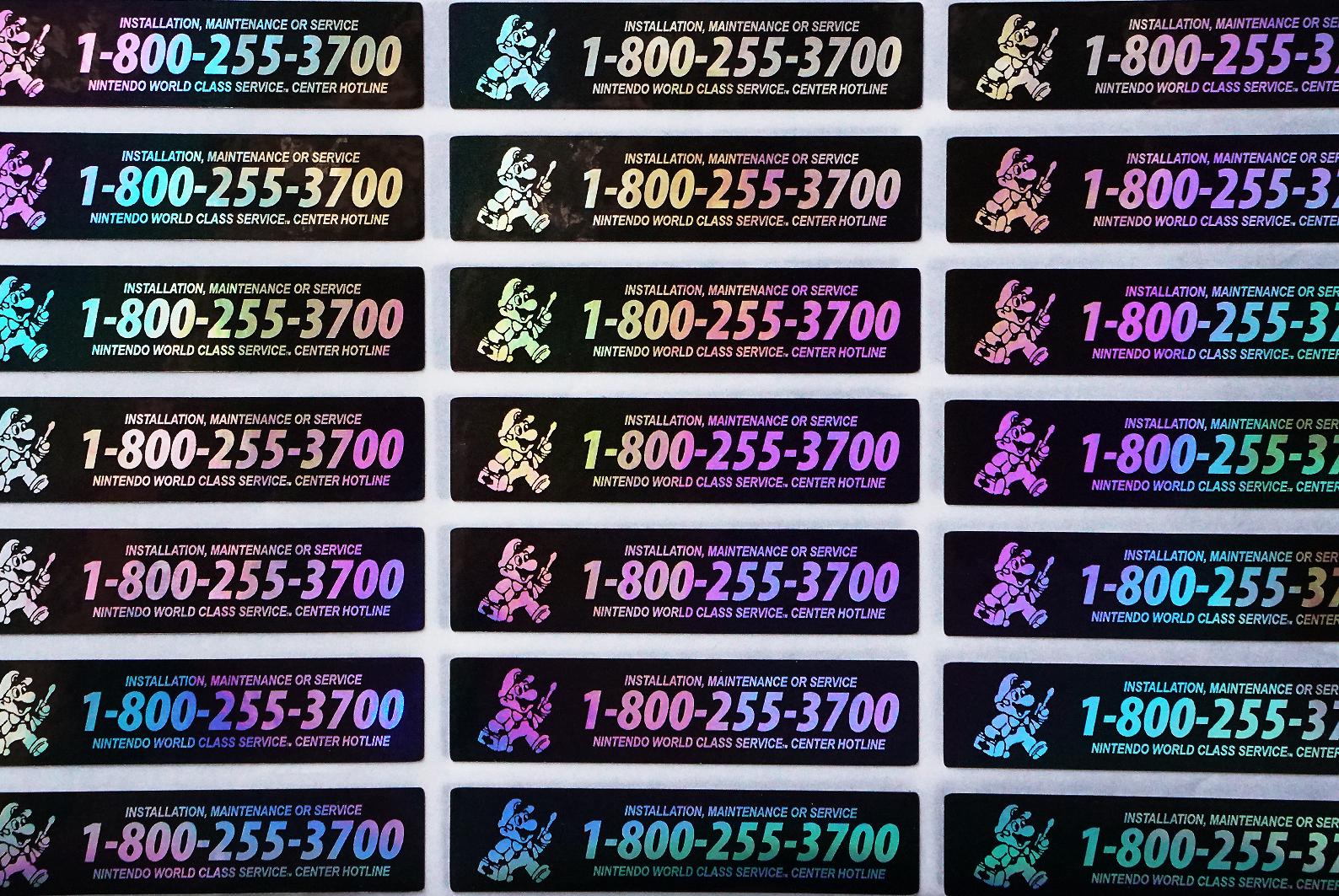 Gameboy DMG Holographic Service Sticker - Etsy