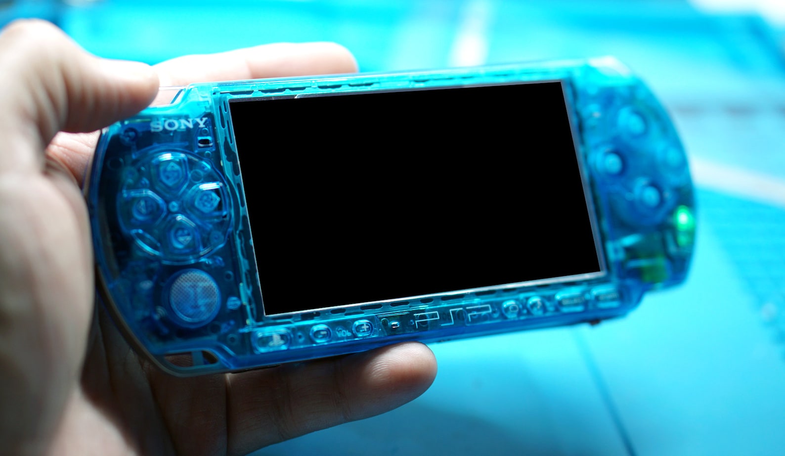 Clear Blue Sony PSP 3000 Consola nueva carcasa | Etsy