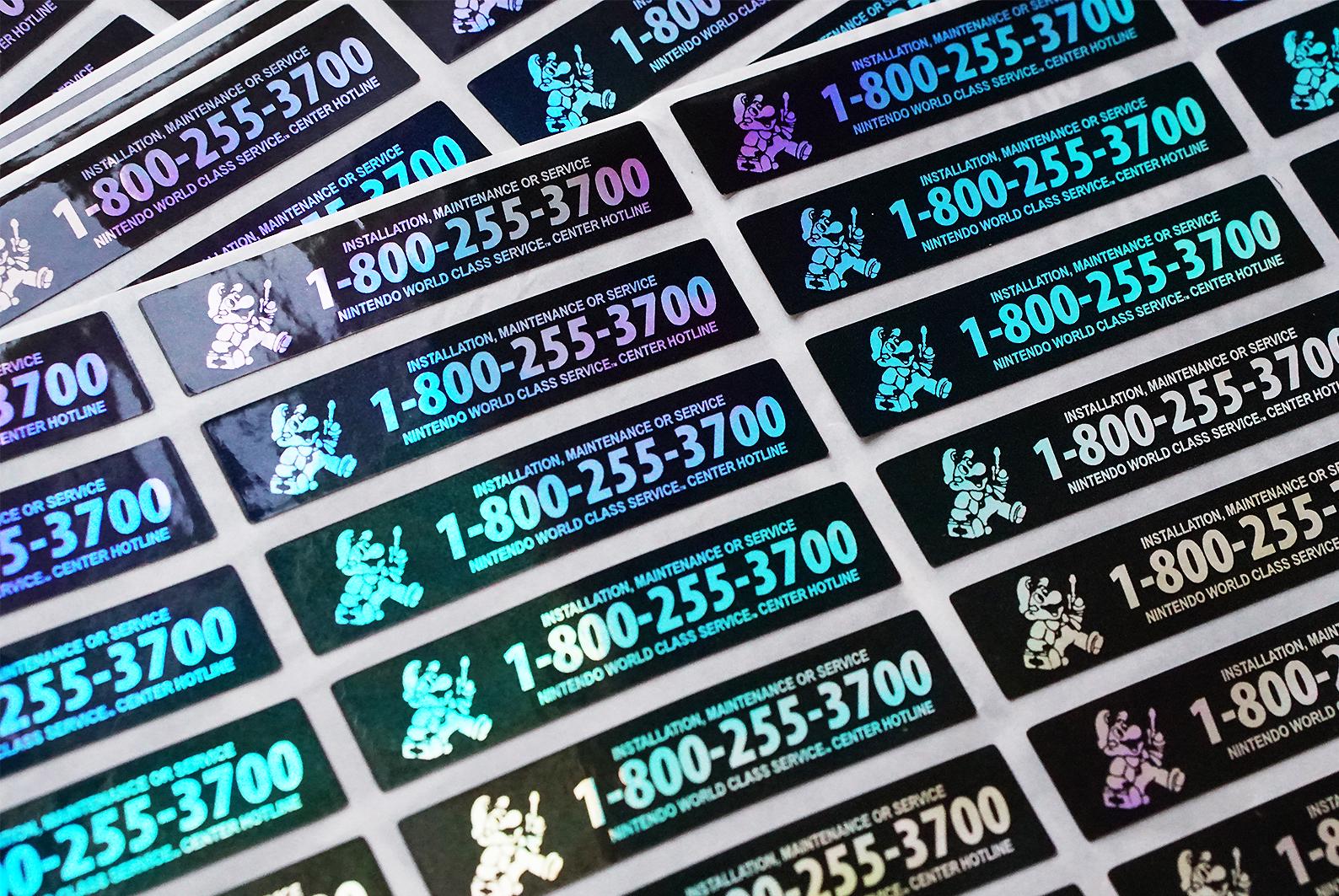 Gameboy DMG Holographic Service Sticker - Etsy