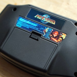 Gameboy Advance GBA Metroid Holographic Back Sticker Set - Etsy