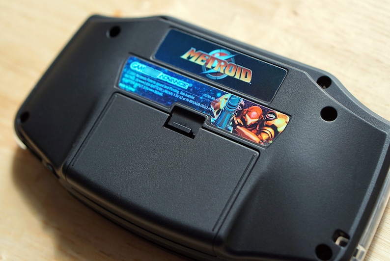 Metroid Gameboy Advance GBA Holographic Back Sticker Set - Etsy