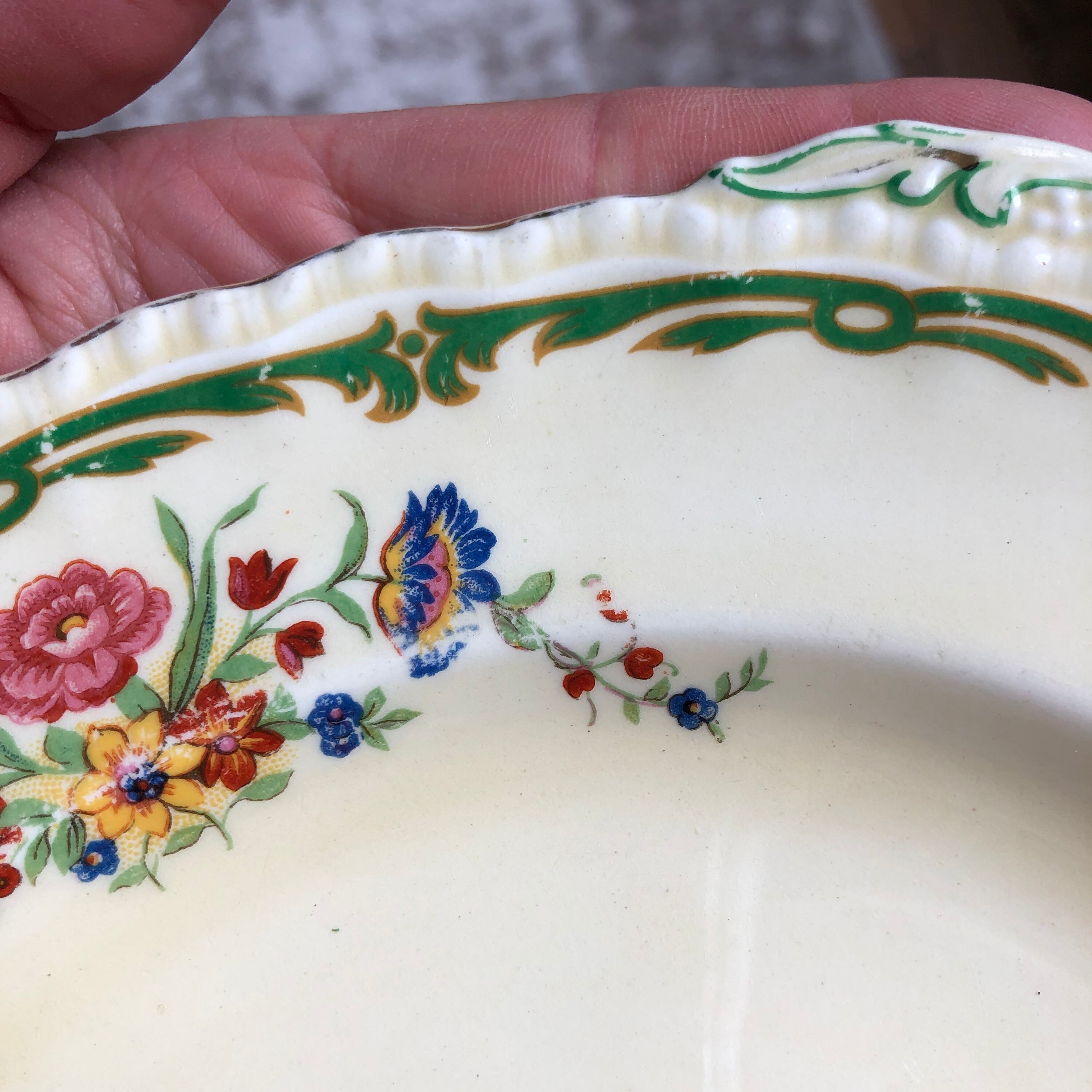 Vintage Grindley England Ivory Ware Small Floral Platter - Etsy Canada