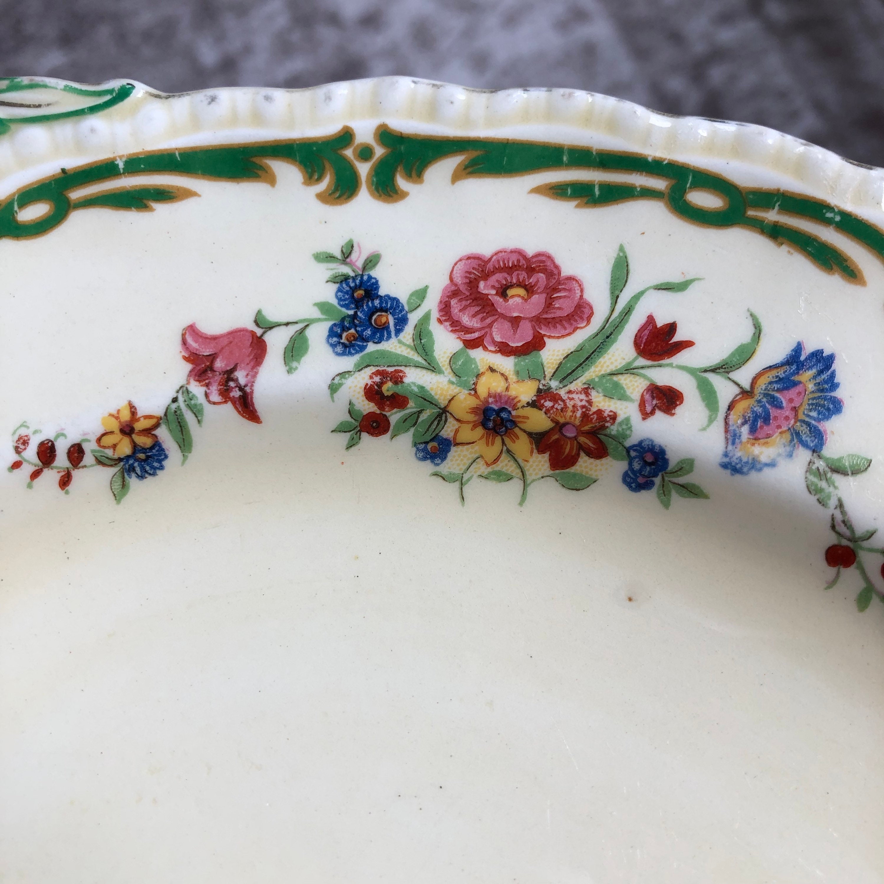 Vintage Grindley England Ivory Ware Small Floral Platter - Etsy Canada