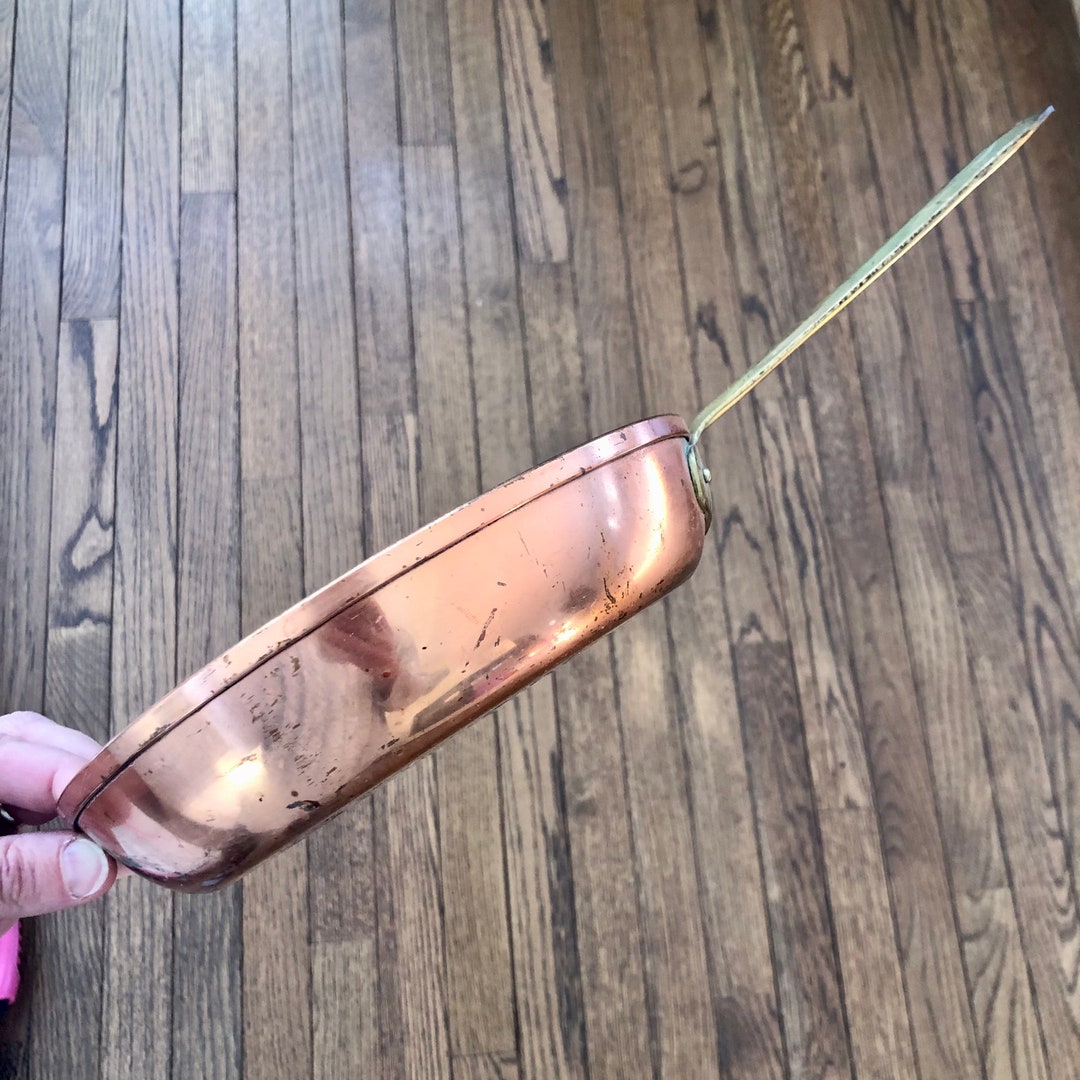 Vintage Tagus Copper Frying Pan Skillet 8 1/4 Pan Diameter - Etsy