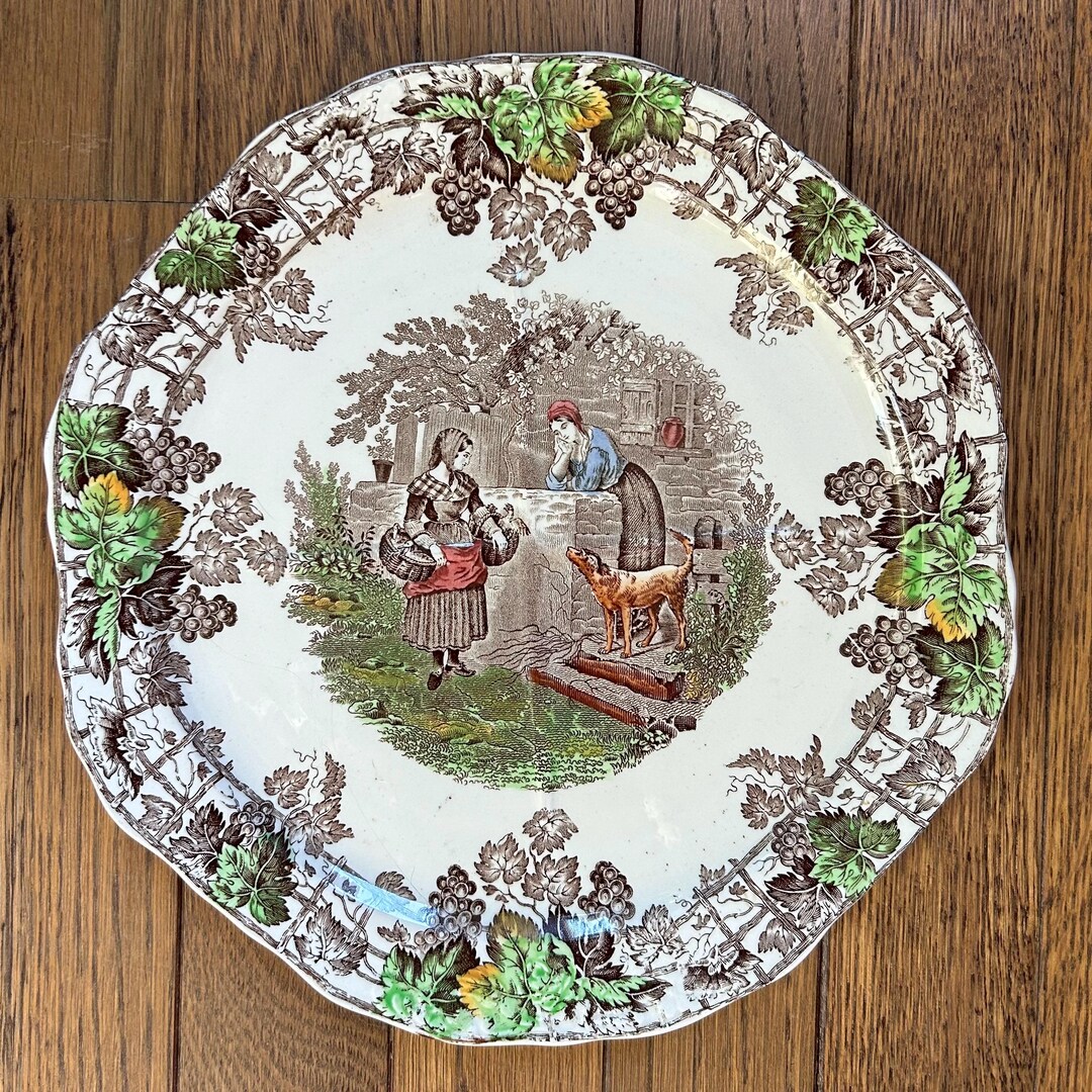 Copeland Spode 9.5" Quartered Sandwich Platter, 'byron Series 1', With ...