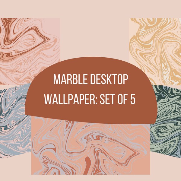 Marble Desktop - Etsy