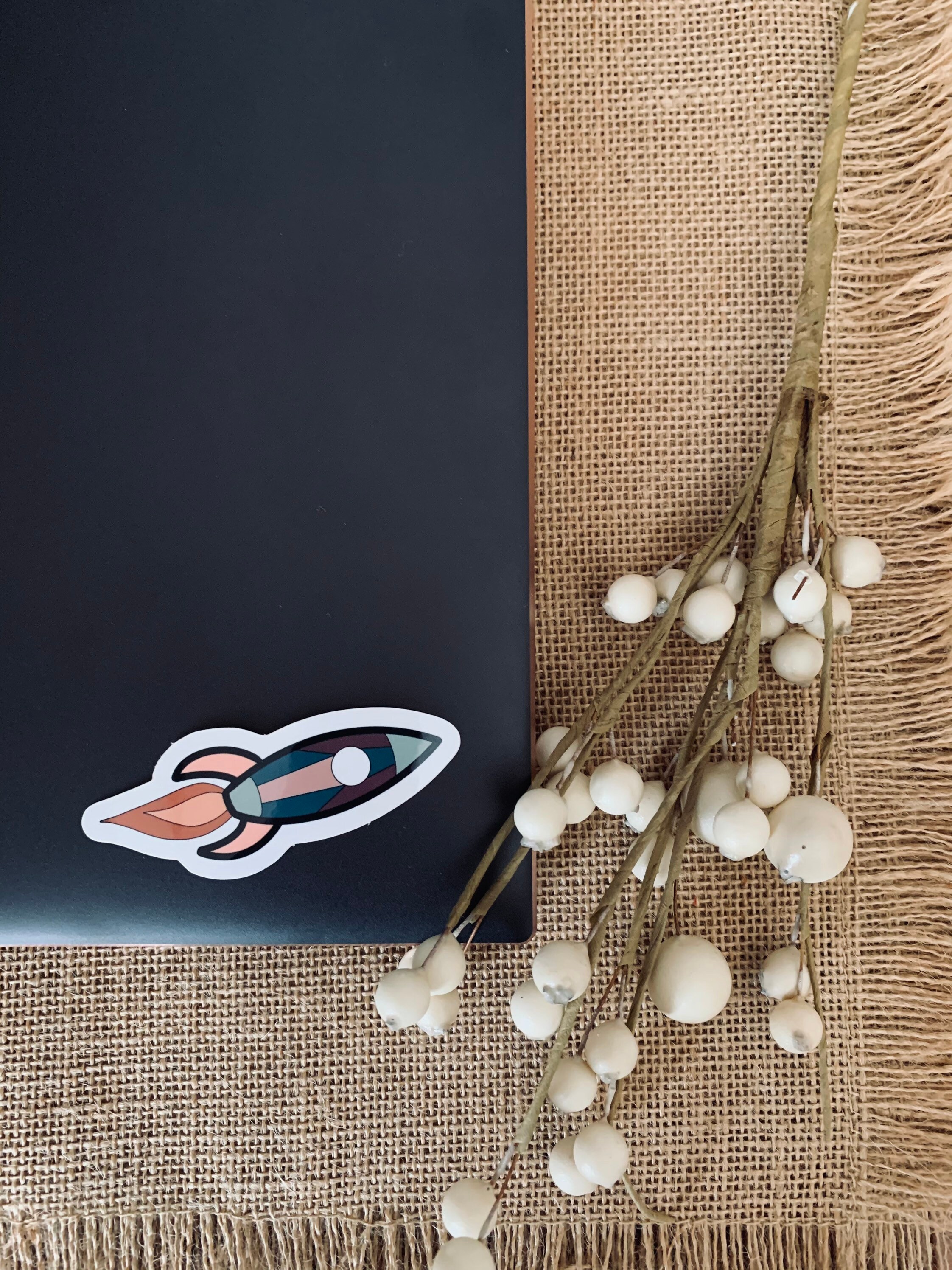 Retro Rocket Ship Vinilo Pegatina - Etsy España