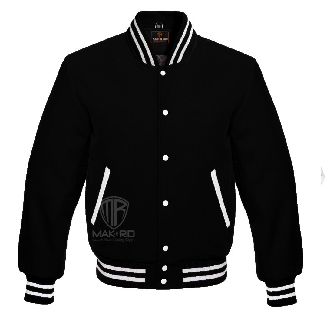 Hand Made Varsity Jacket All Wool Jacket Letterman Baseball School ...