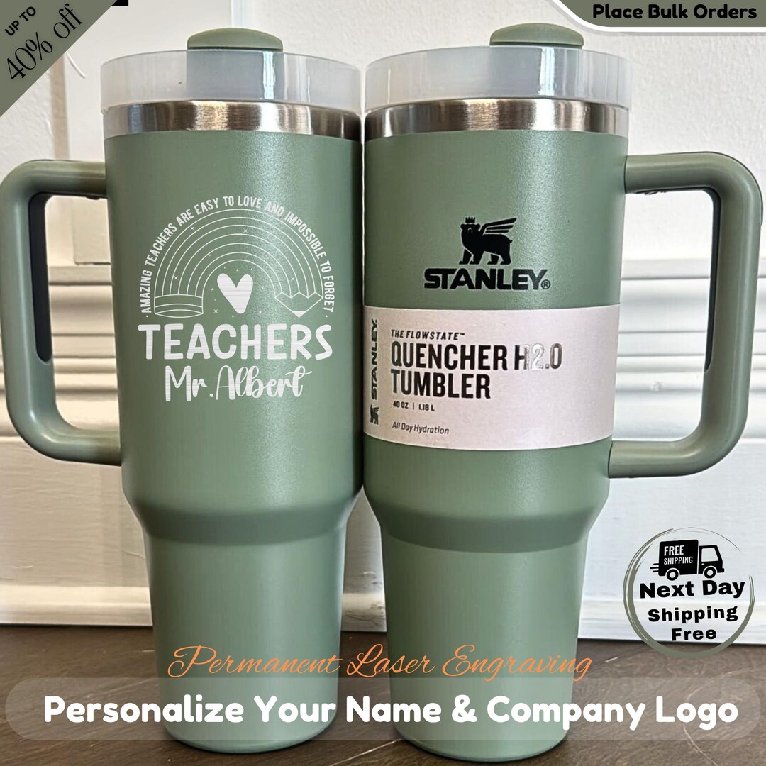 Personalized Stanley Teacher 40oz Tumbler Gifts, Custom Teacher ...