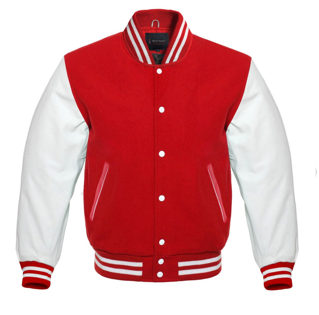 Men Varsity Jacket Letterman Baseball School College Jacket Club Jacket ...