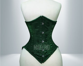 Dark Green Corset - Etsy