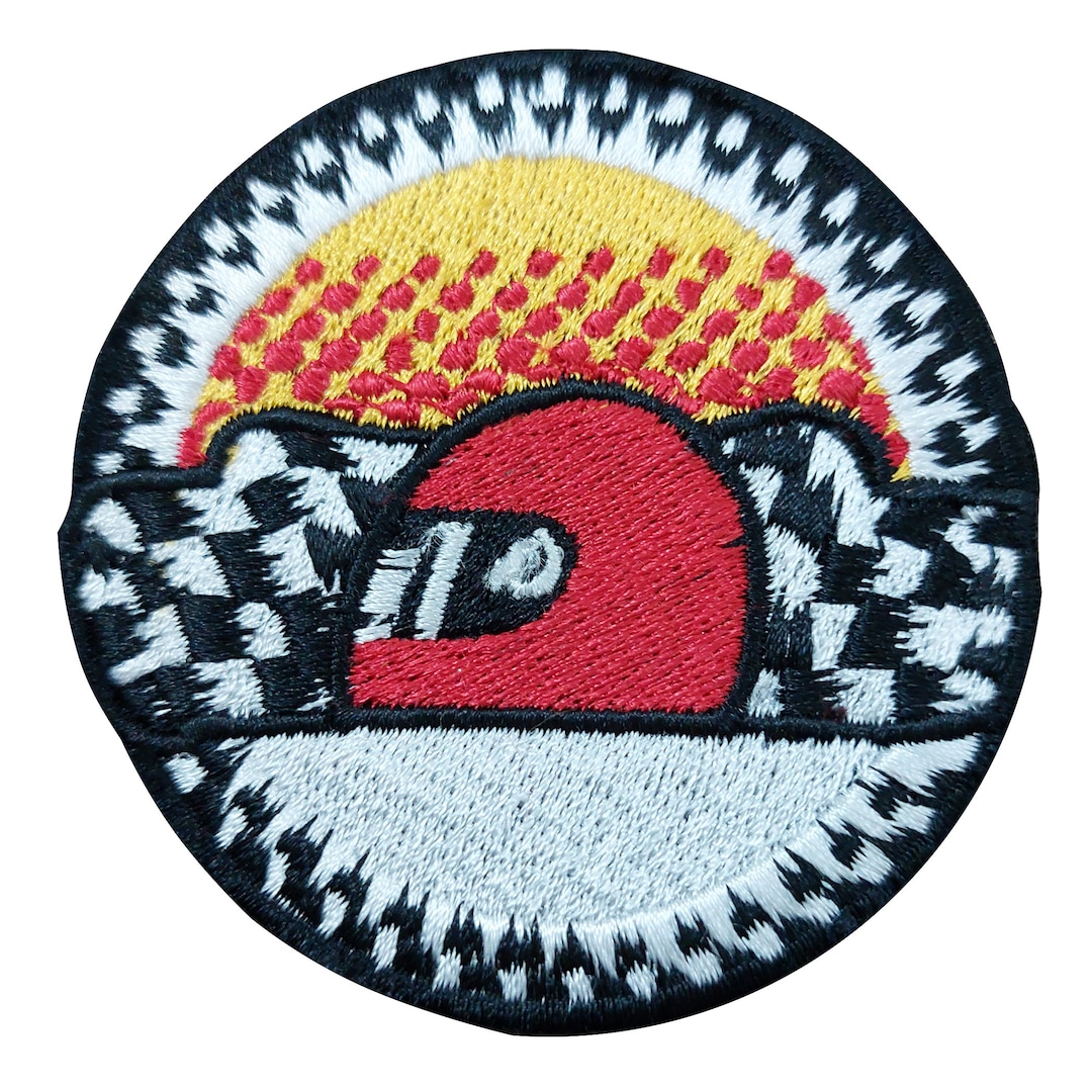 Patch for Sew on Embroidery Badge Patch Motorcycle Helmet for Leather ...