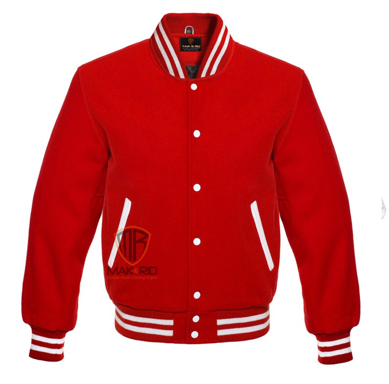 Women Red Letterman Jacket Varsity Jacket Baseball Bomber - Etsy