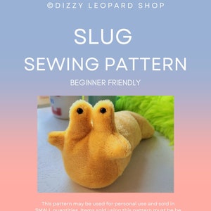 Mini and Mega Slug Sewing Pattern - Etsy
