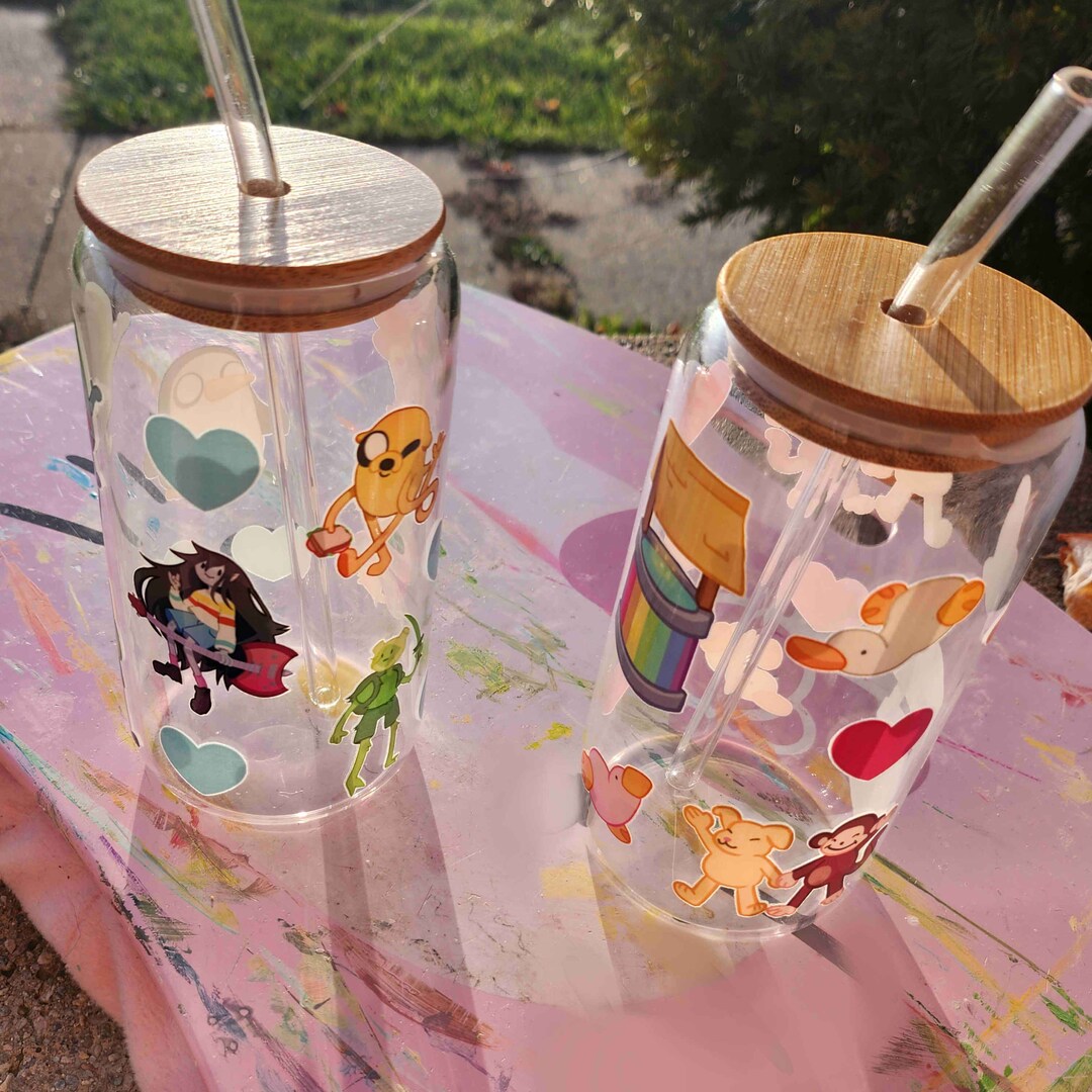 Webkinz or Adventure Time Glass Cups - Etsy