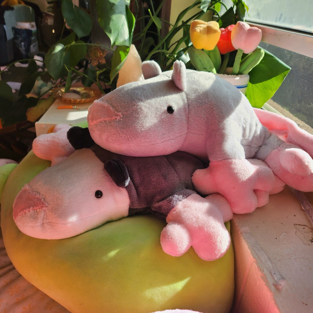 Rat and Opossum Fuzzy Weighted Plush - Homemade - Etsy