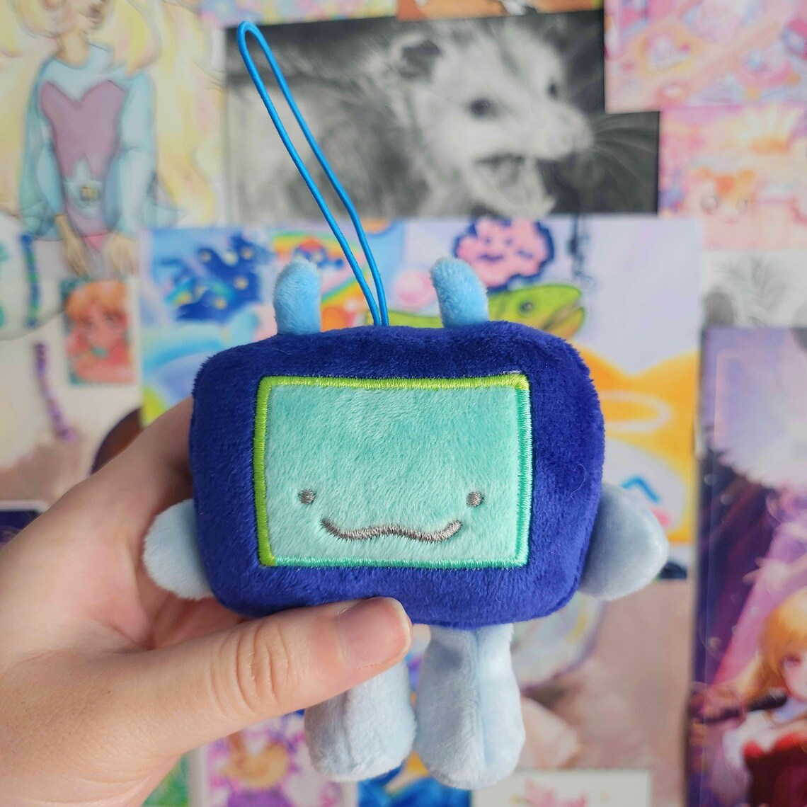 TV Plush Keychain - Etsy