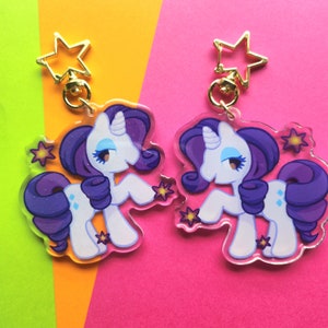 MLP Glitter Keychains - Etsy